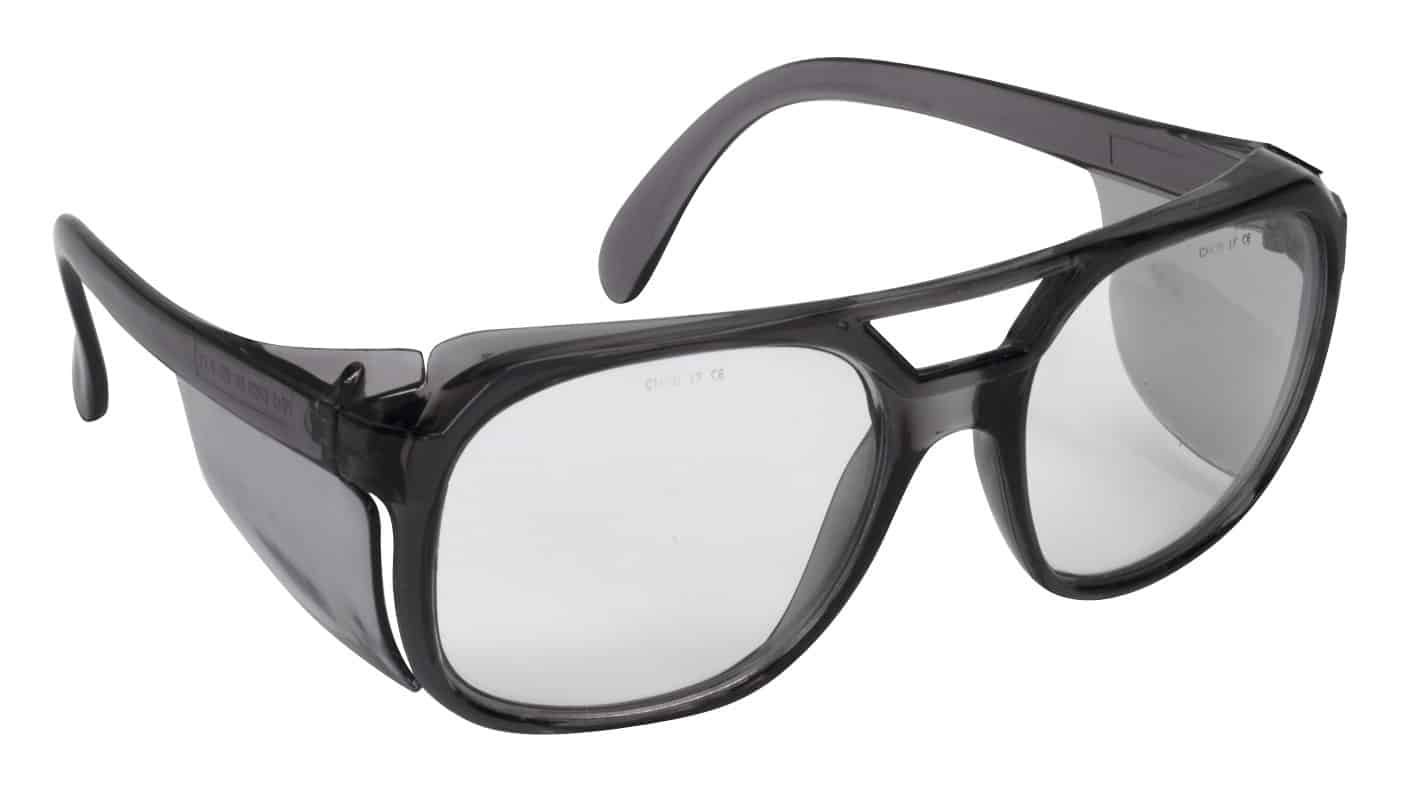Safety Spectacles BS EN 166/F Black Frame – Triace